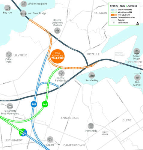 M4-M8 Link Rozelle Interchange | Westconnex